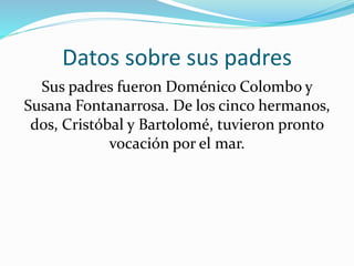 Biografía cristobal colon | PPTX