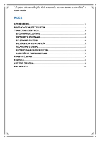 Biografía de albert einstein | PDF