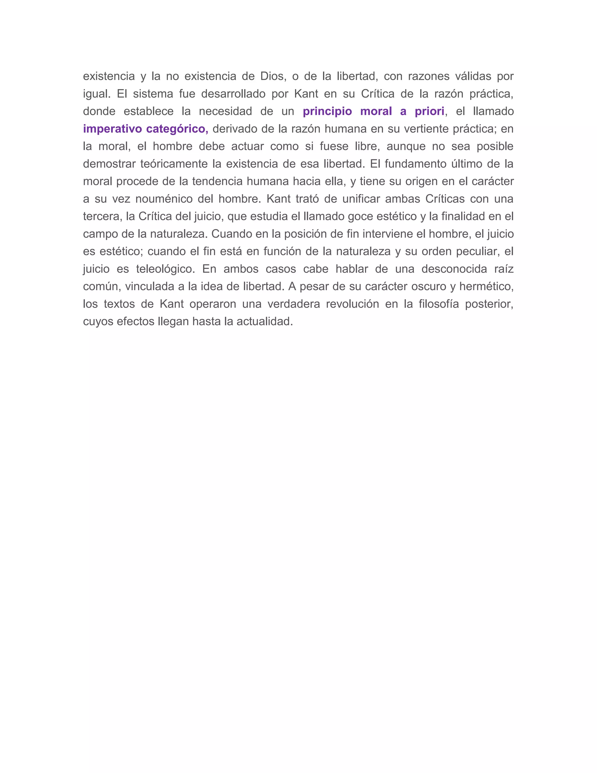 Biografía de emmanuel kant | DOCX