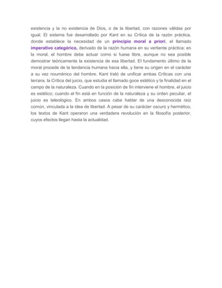 Biografía de emmanuel kant | DOCX