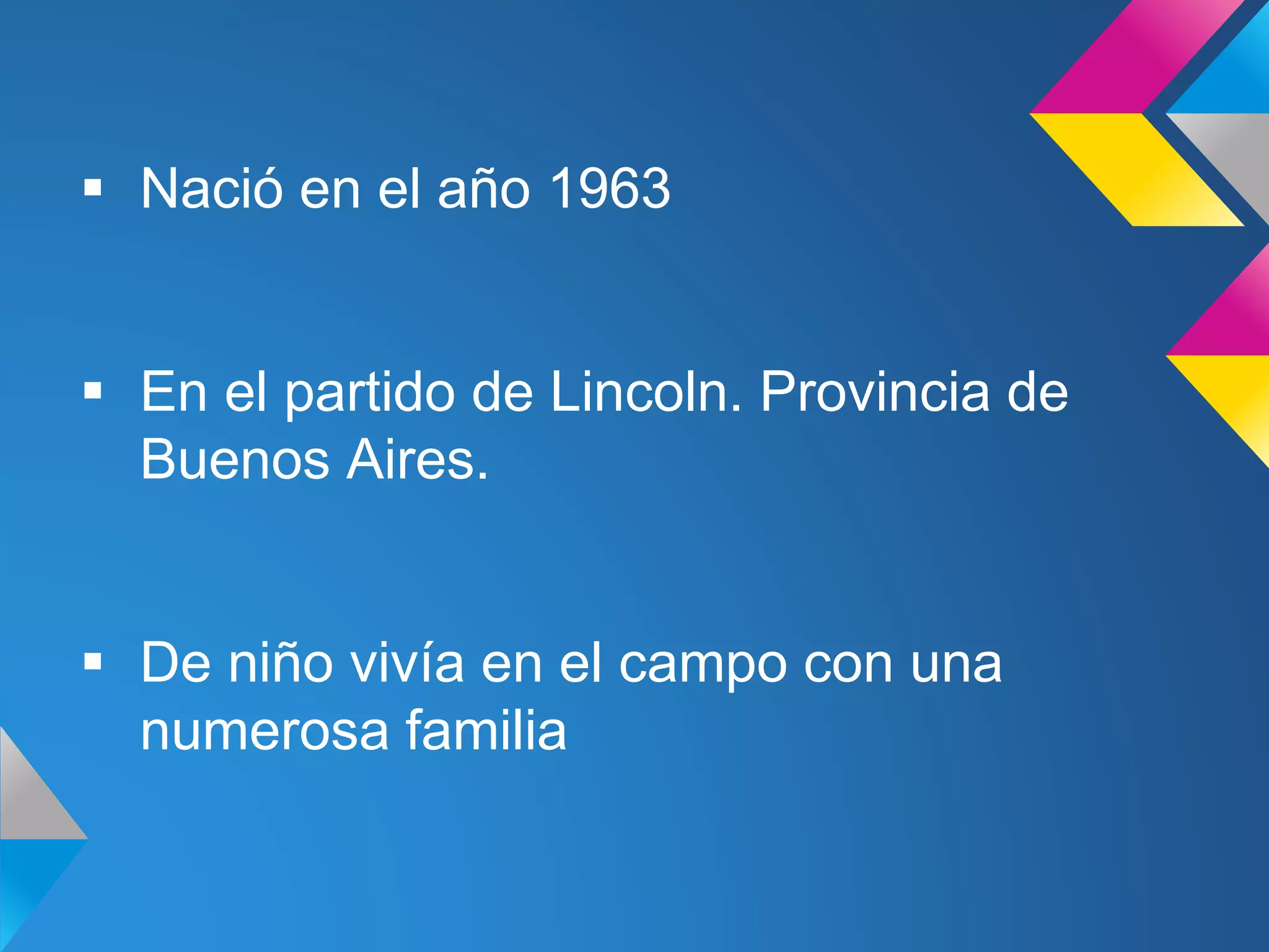 Biografía de Franco Vaccarini | PPTX