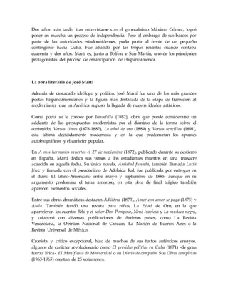 Biografía de josé martí | DOCX