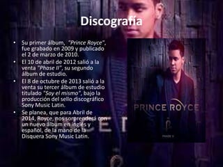 Biografía de prince royce | PPTX