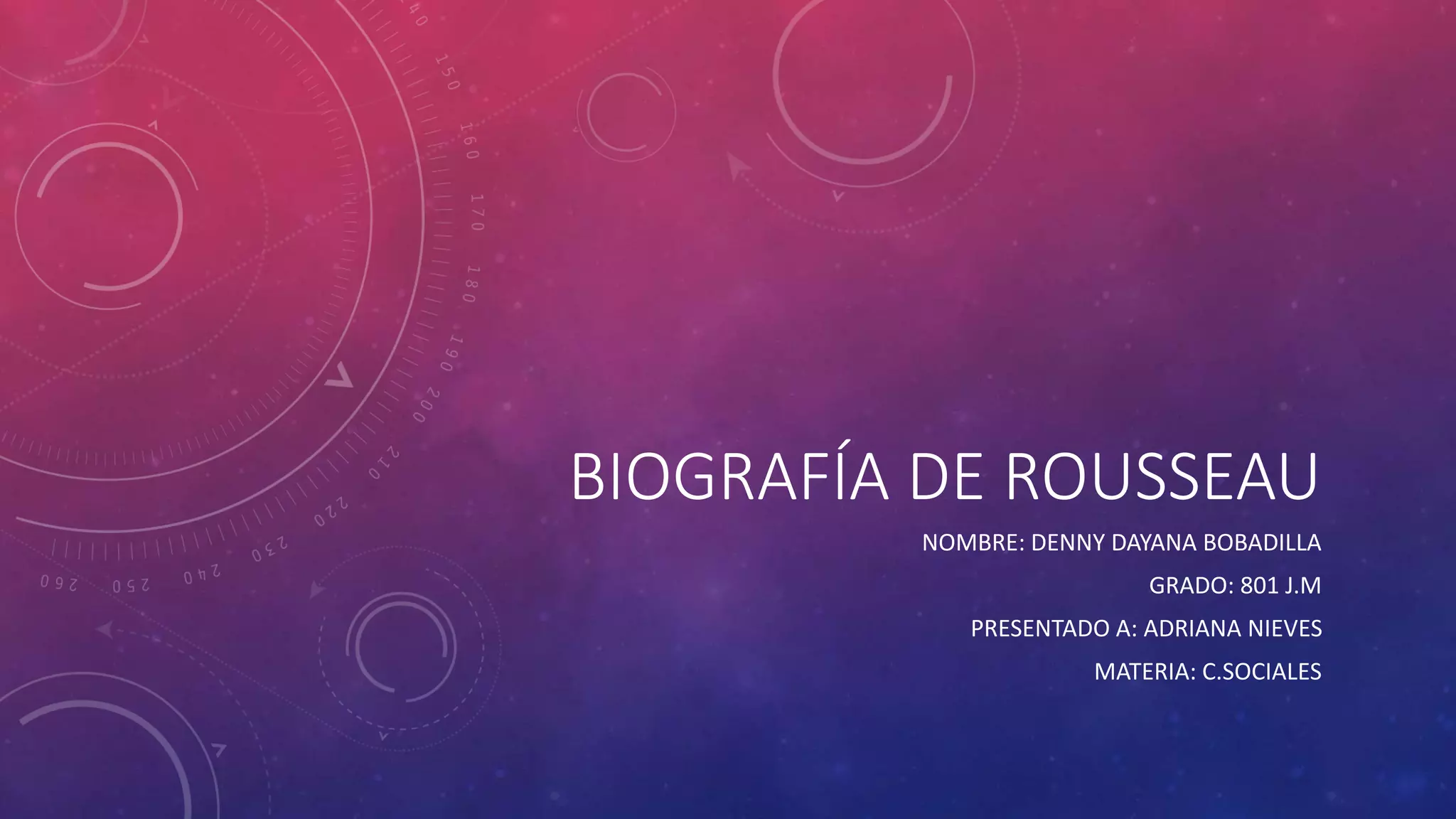 Biografía de rousseau | PPT