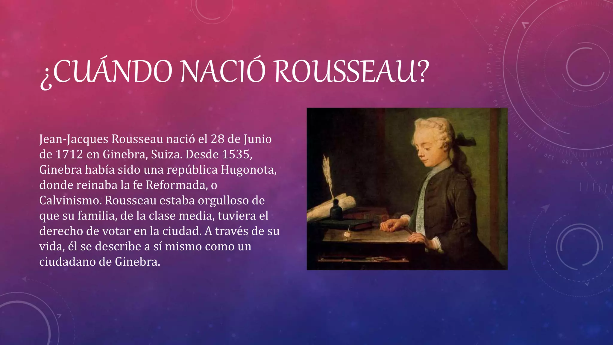 Biografía de rousseau | PPT