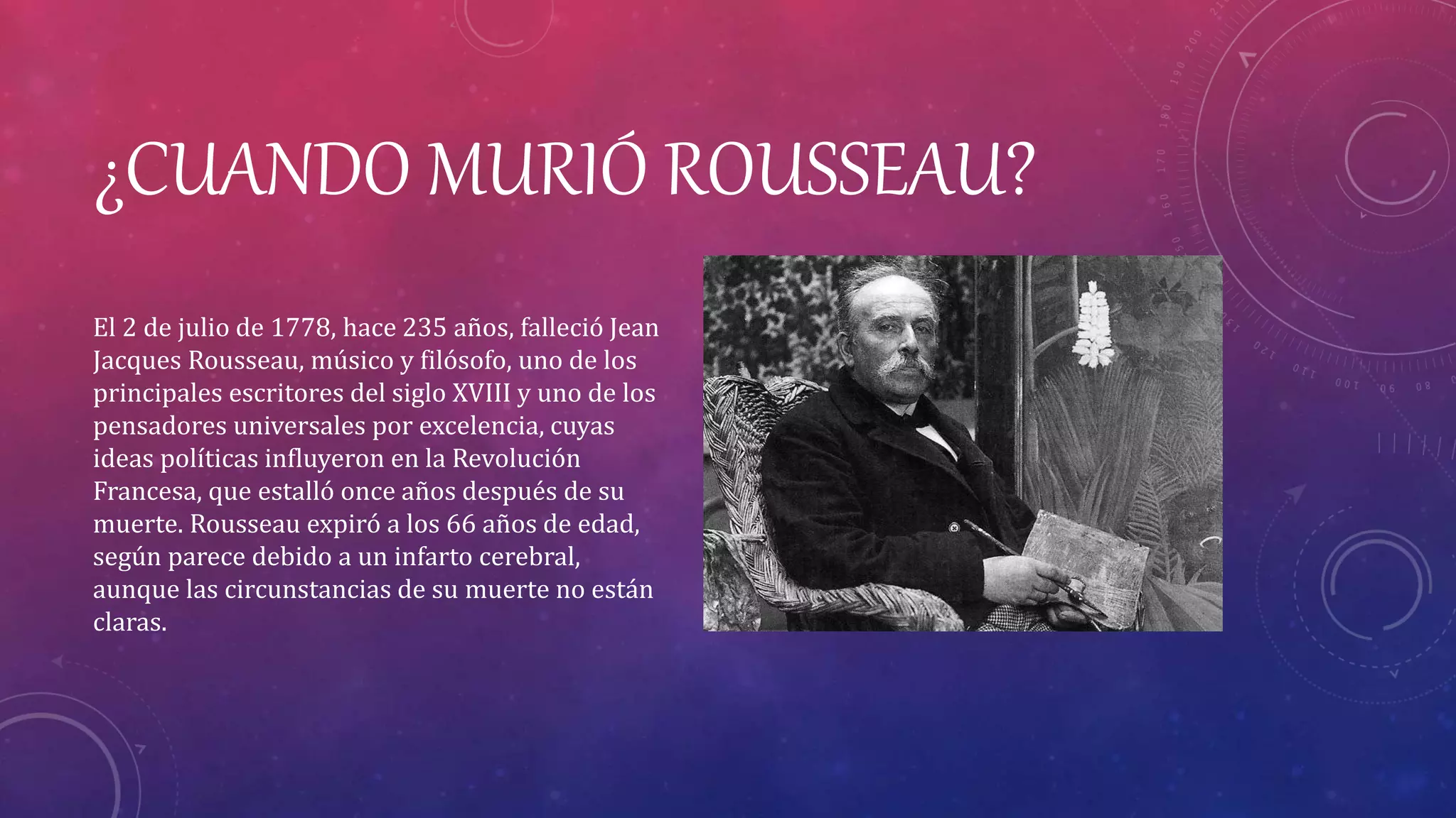 Biografía de rousseau | PPT