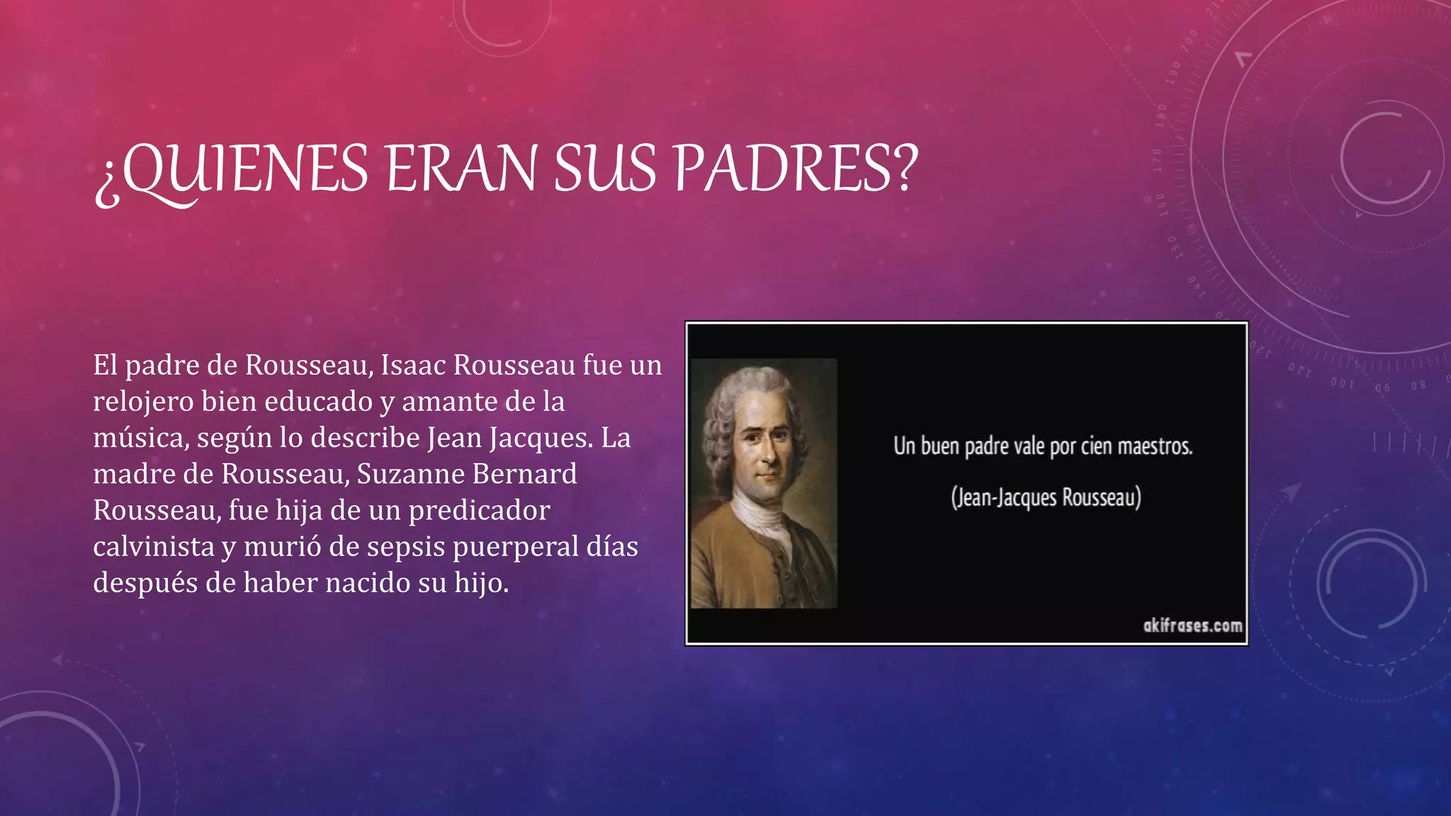 Biografía de rousseau | PPT