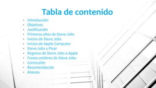 Biografía de steve job | PPTX
