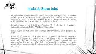 Biografía de steve job | PPTX