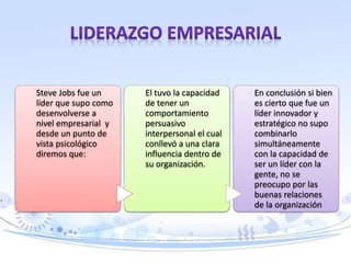 Biografía de steve jobs análisis erickson 2 (diana) | PPTX