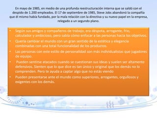 Biografía de steve jobs análisis erickson 2 (diana) | PPTX