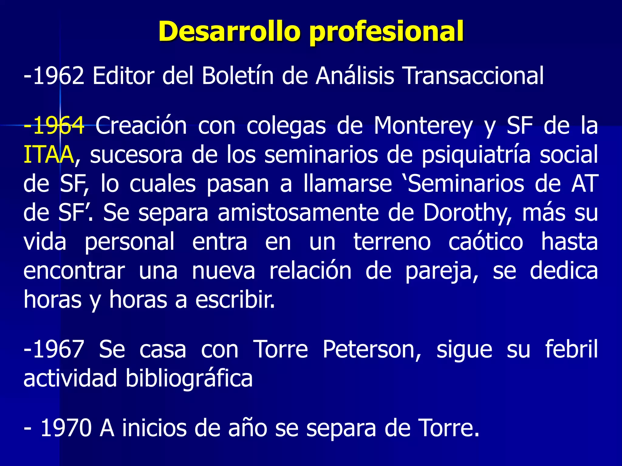 Biografía de Eric Berne | PPT