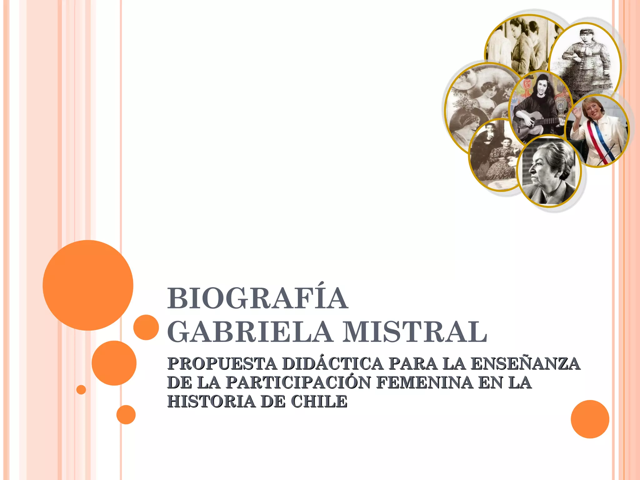 Biografía gabriela mistral | PPT
