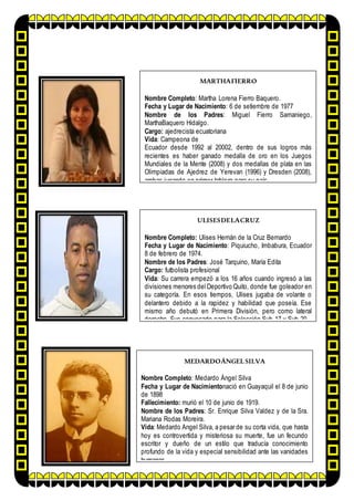 Biografias de Varios Personas | DOCX