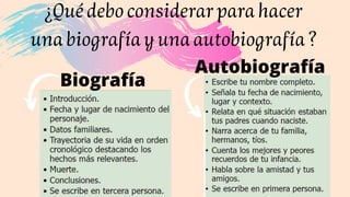 Biografía y autobiografía | PDF