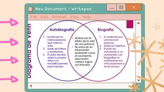 Biografía y autobiografía | PDF