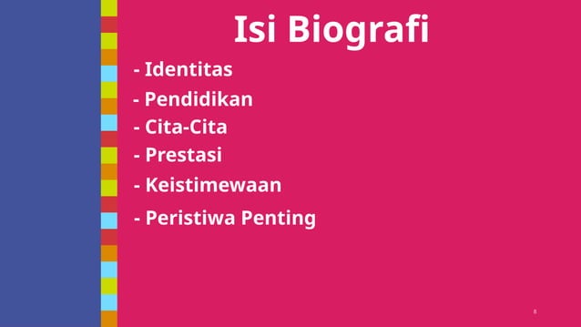 BIOGRAFI.pptx bahasa indonesia kelas 10 BIOGRAFI | PPTX