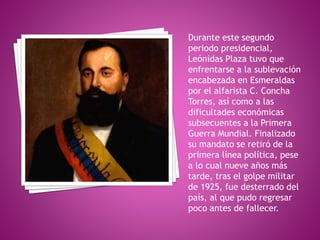 Biografia de Leónidas Plaza Gutiérrez | PPTX