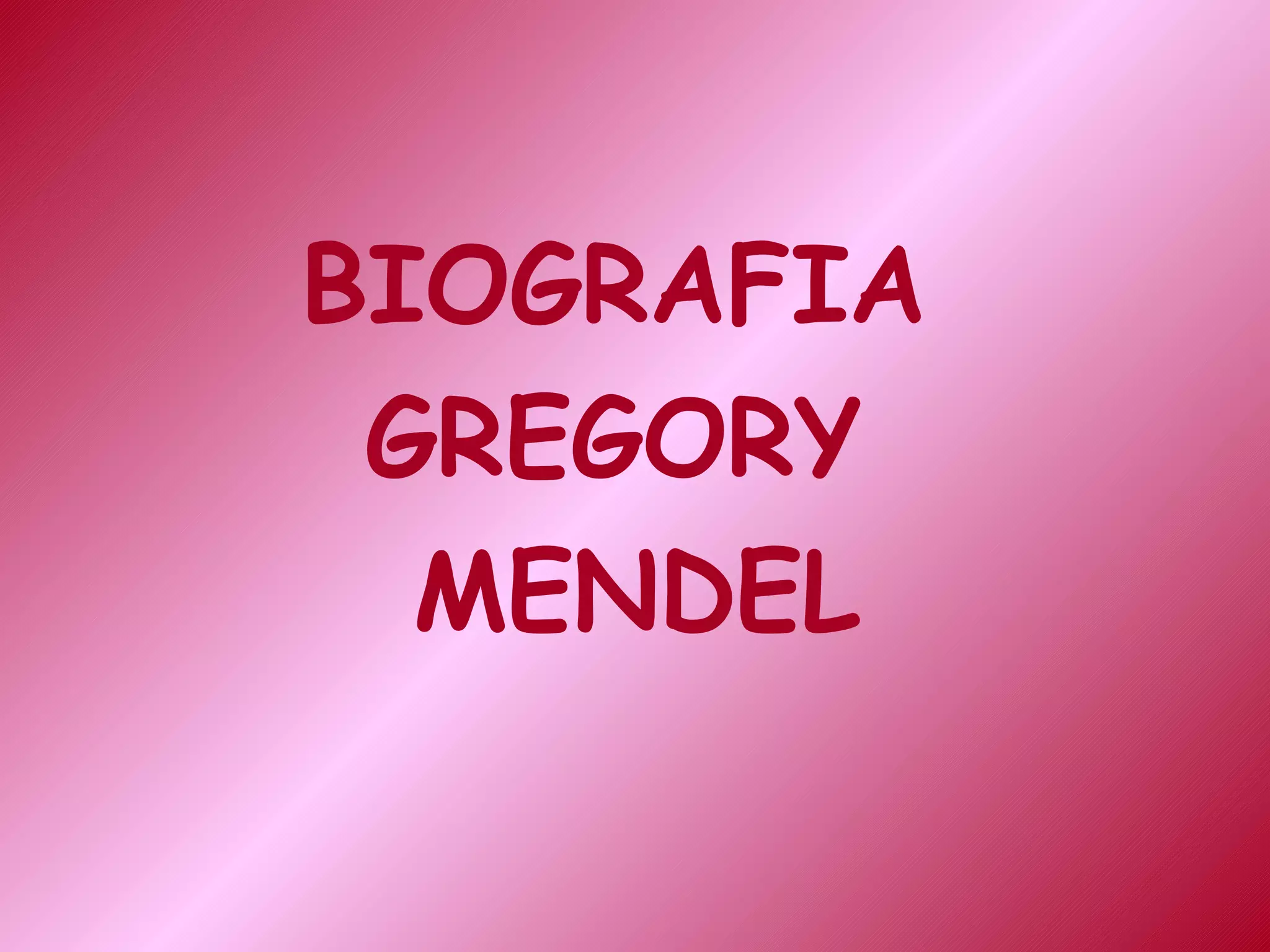 Biografia Mendel | PPT