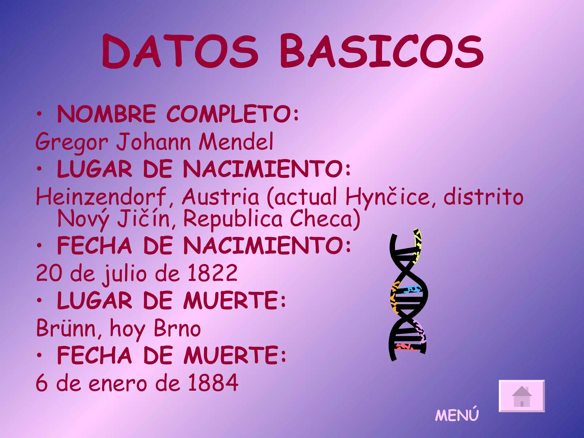Biografia Mendel | PPT