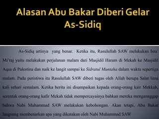 Biografi Abu Bakar As-Sidiq | PPTX
