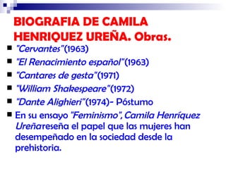 Biografia camila henriquez ureña abril 2012 | PPT
