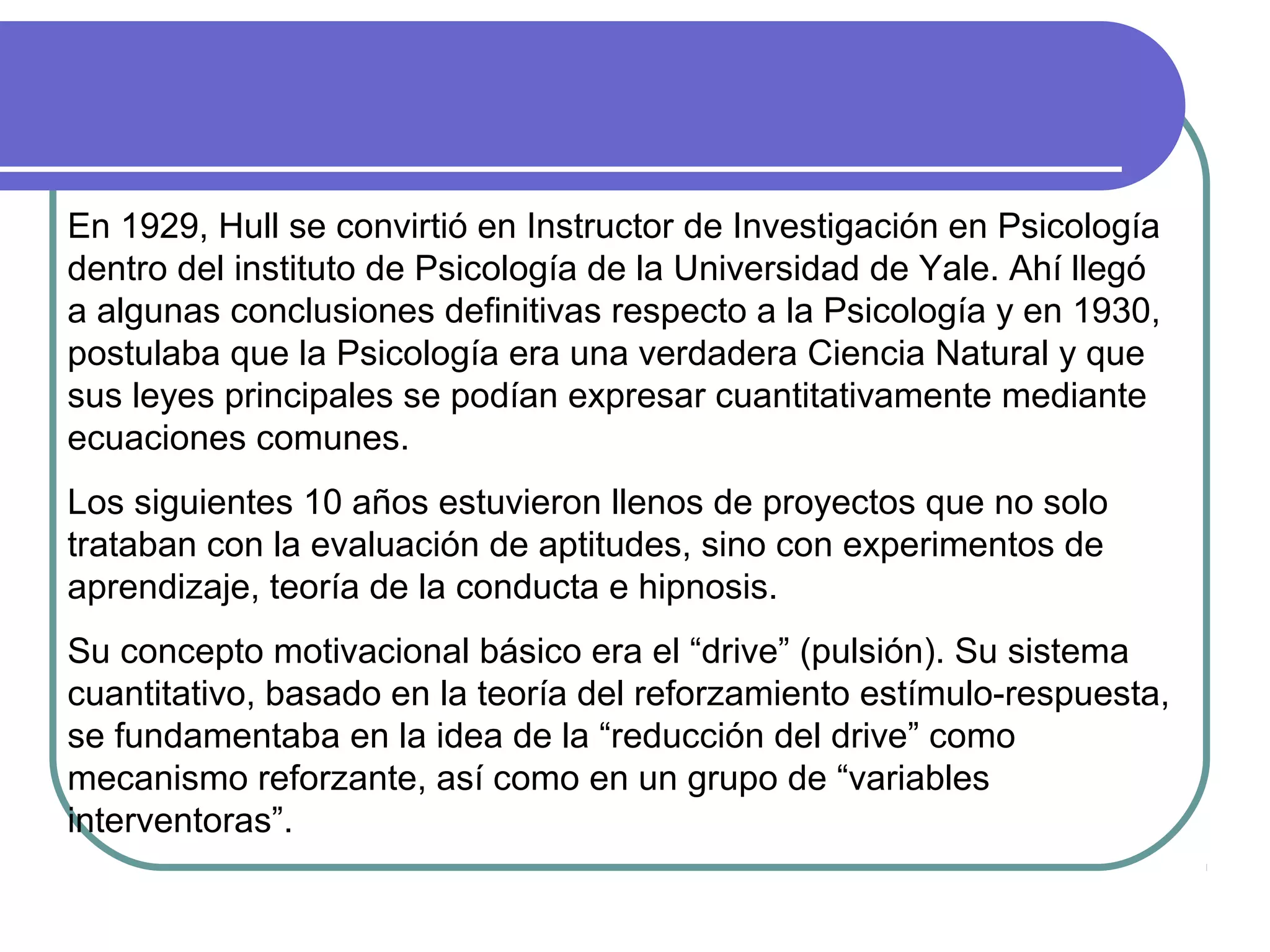 Biografia clark l_hull | PPT
