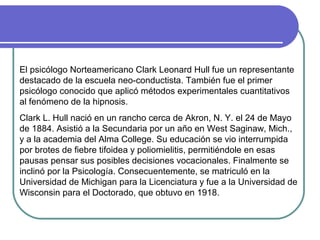 Biografia clark l_hull | PPT