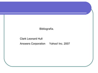 Biografia clark l_hull | PPT