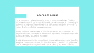 Biografia de edward deming | PDF