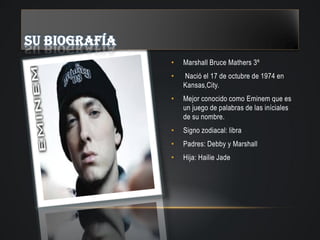 Biografia de eminem | PDF