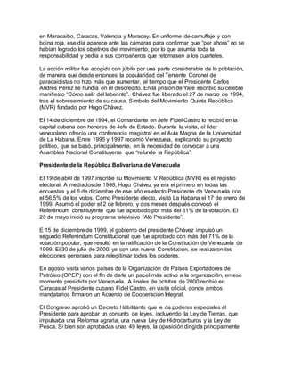 Biografia de hugo rafael chávez frías | DOCX