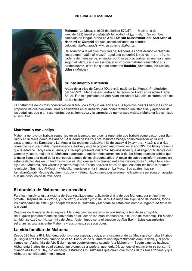 Biografia de mahoma