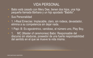 Biografia "CARTEL DE SANTA" | PPTX