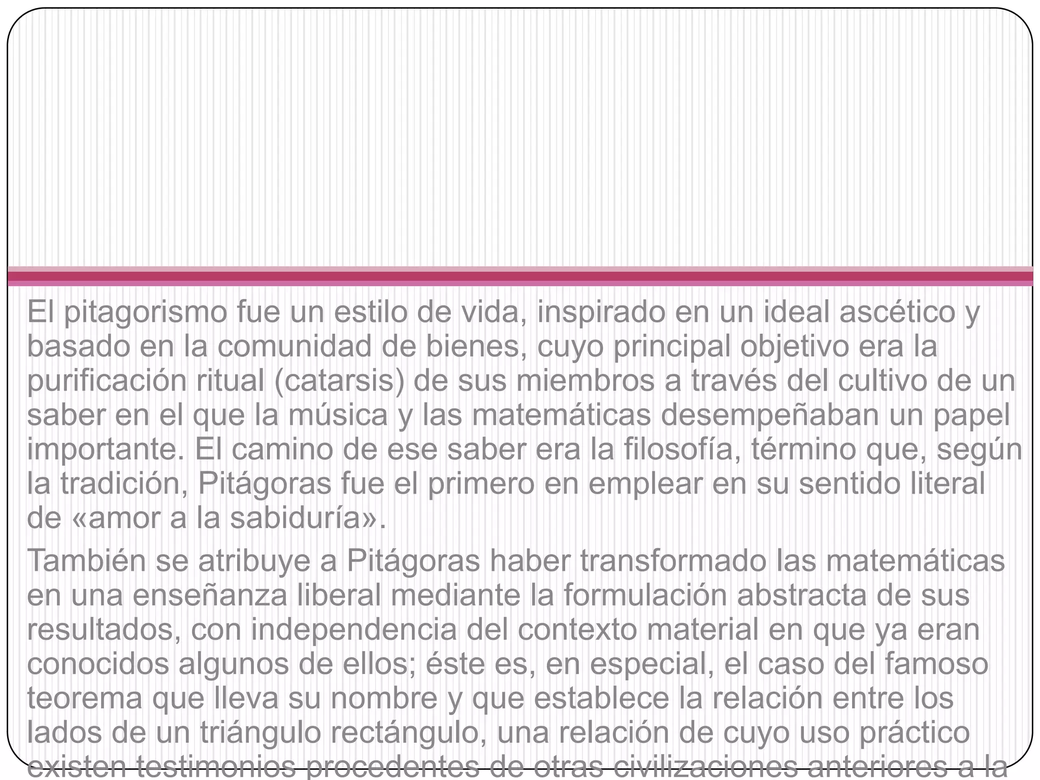 Biografia de pitagoras | PPTX