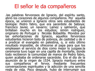 Biografia de san ignacio | PPTX