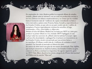Biografia de shakira | PPTX