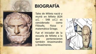 Biografia de tales de mileto | PPTX