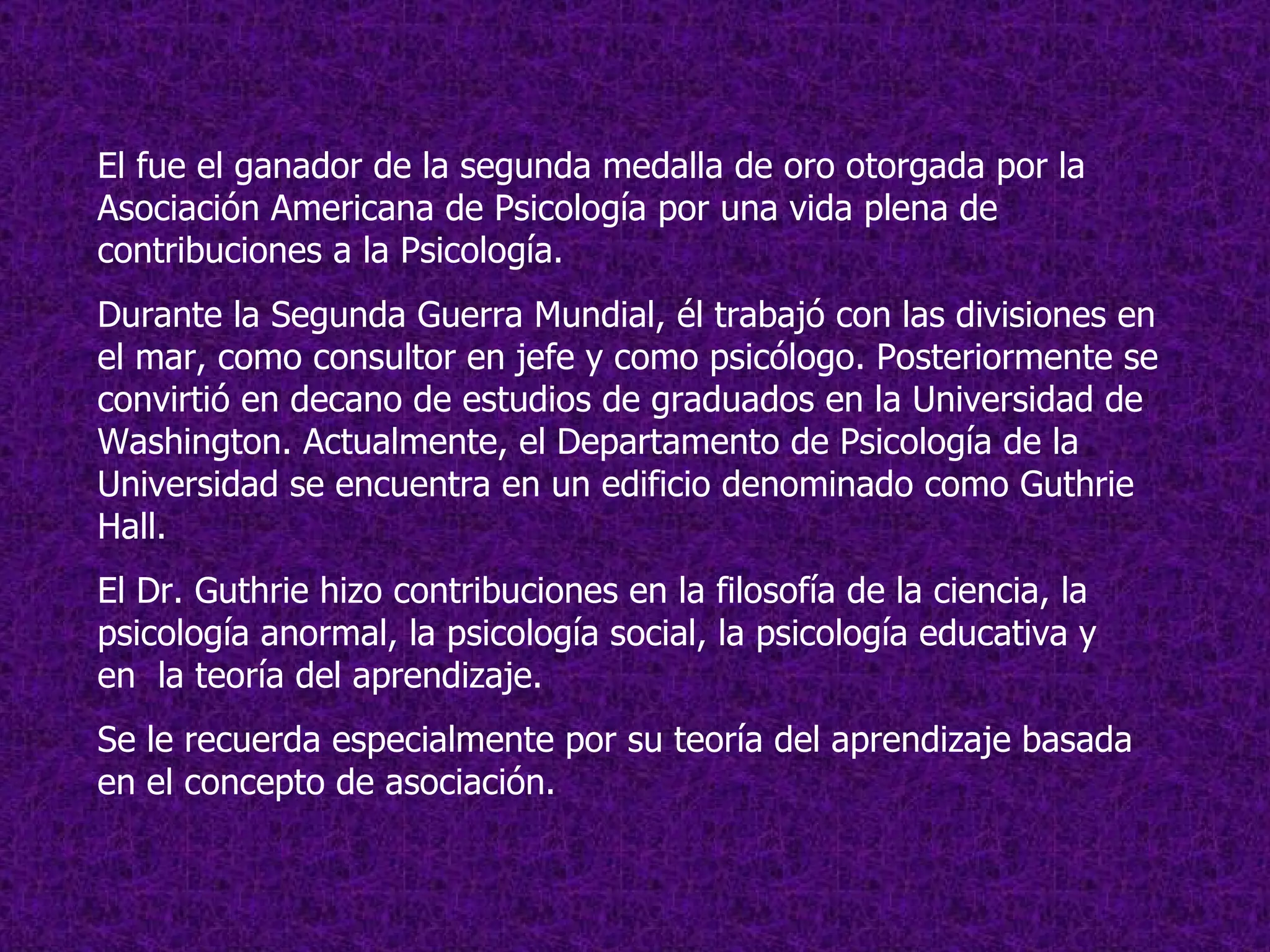Biografia edwin ray_guthrie | PPT