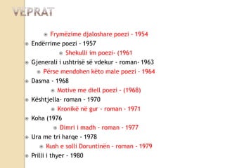 Biografia e ismail kadares | PPTX