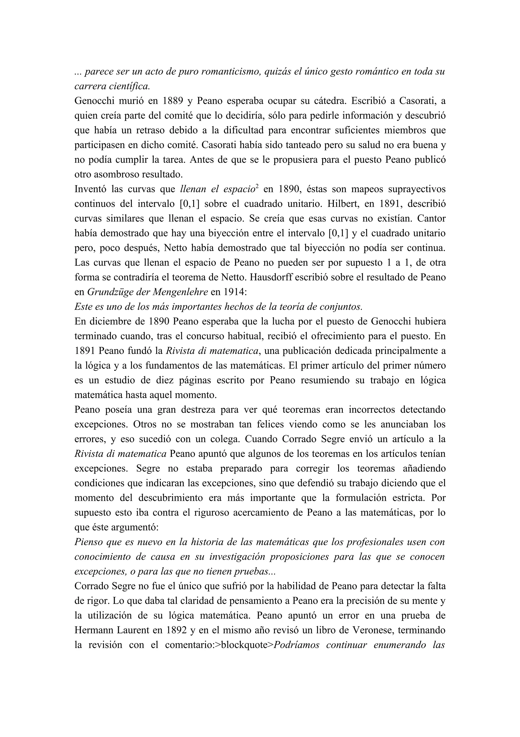Biografia Giuseppe Peano | PDF