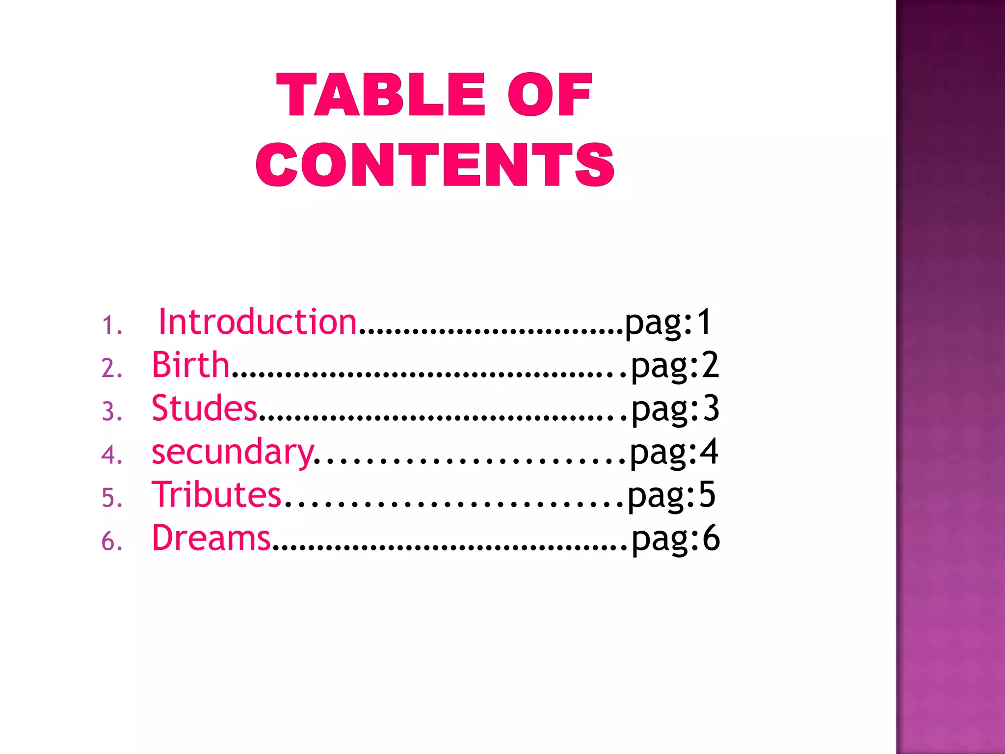 Biografia inglish | PPTX