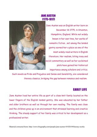 B iografia jane austen PDF