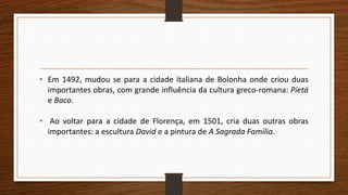 Biografia miguel angelo | PPTX