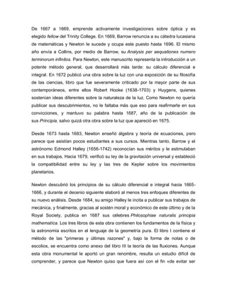 Biografia newton | PDF