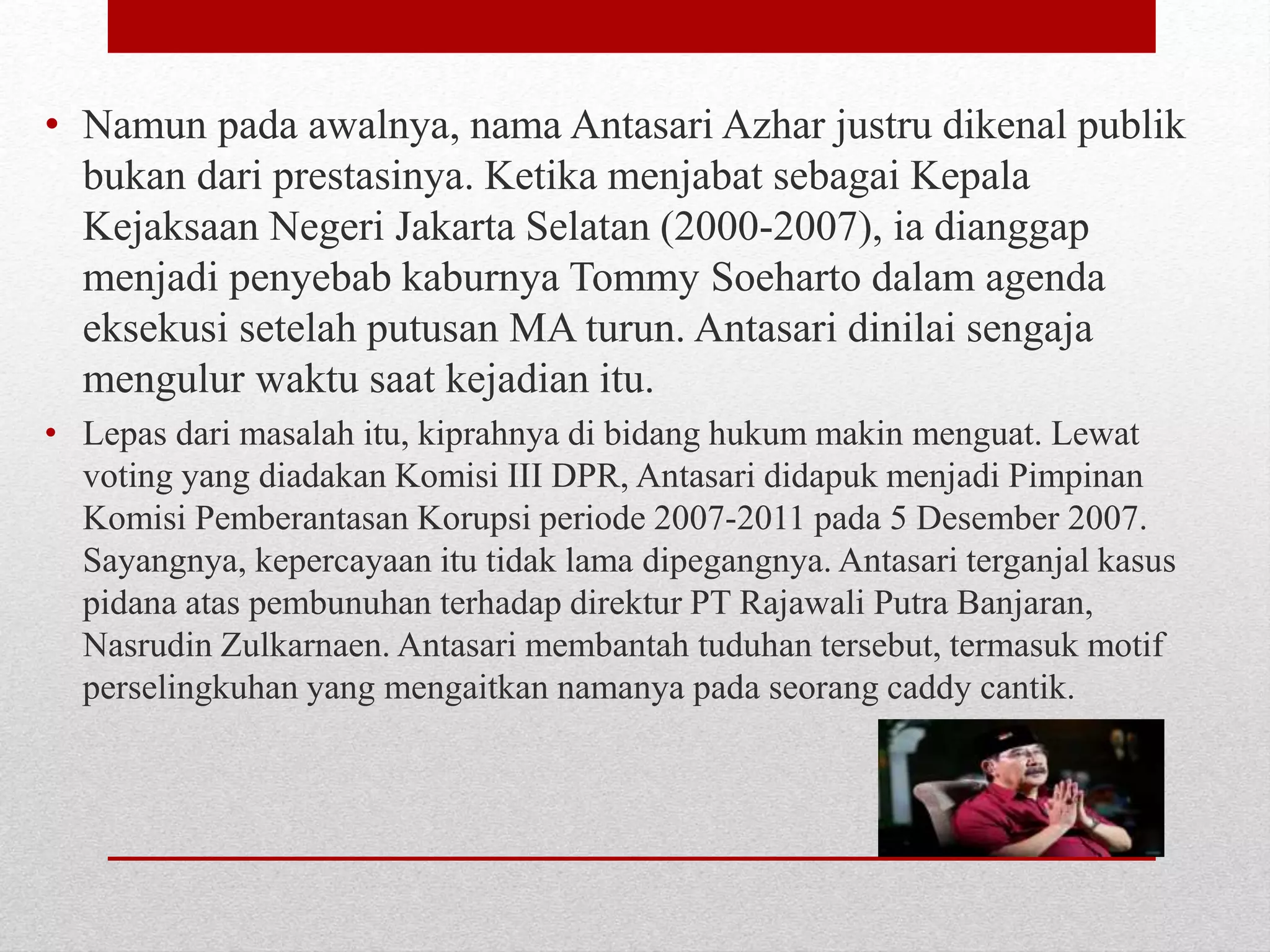 Biografi antasari azhar | PPTX