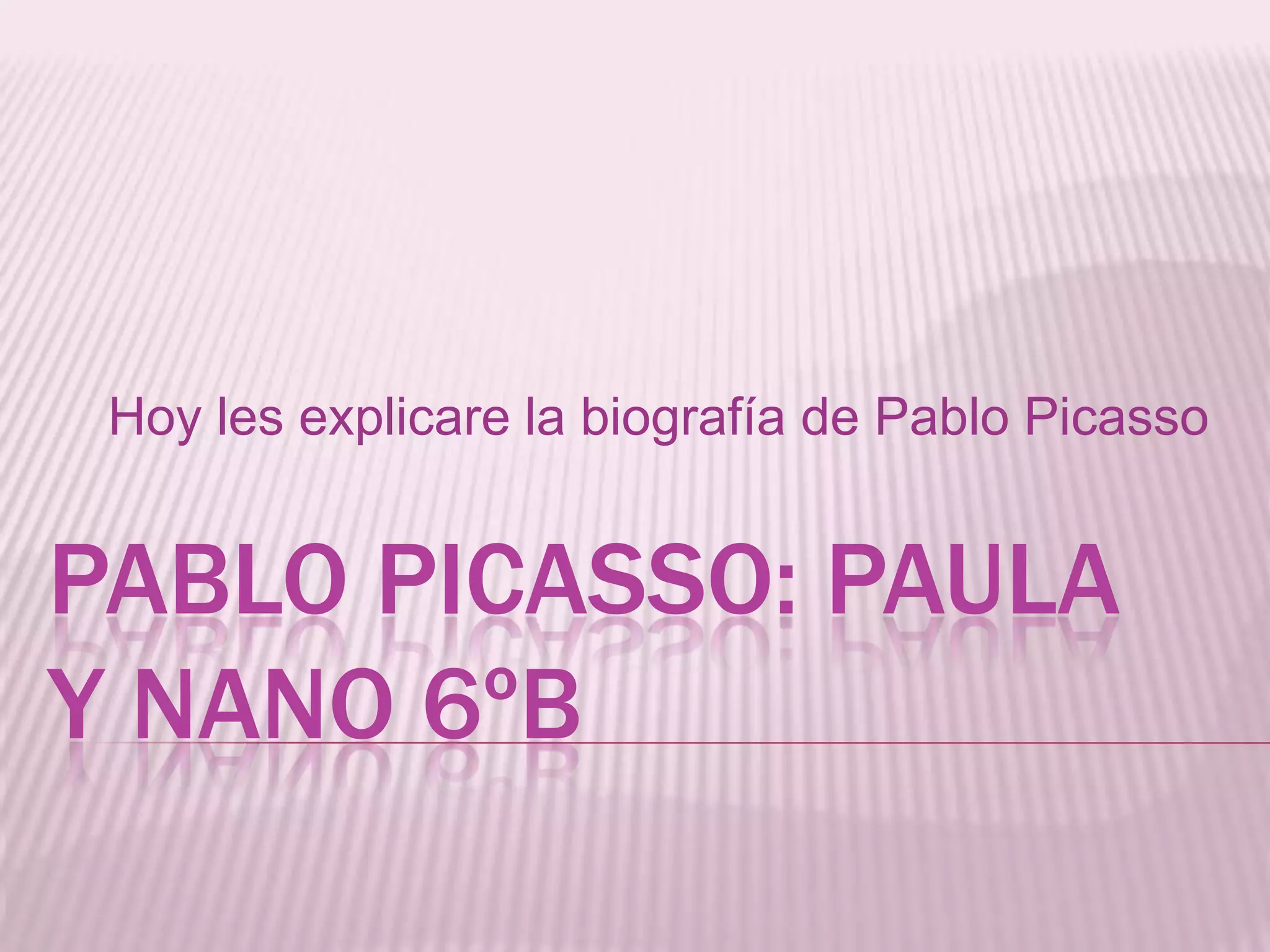 Biografia pablo picasso | PPTX