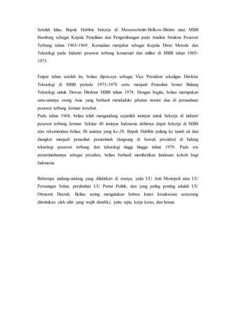 Biografi bj habibie | DOCX