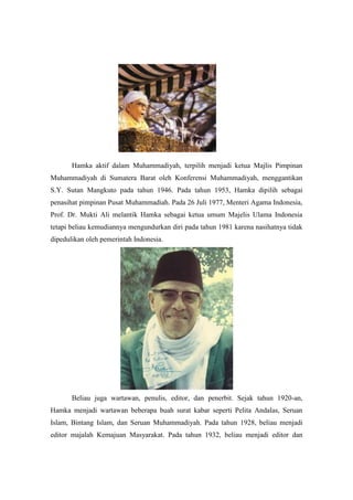 Biografi buya hamka sastrawan indonesia | DOCX