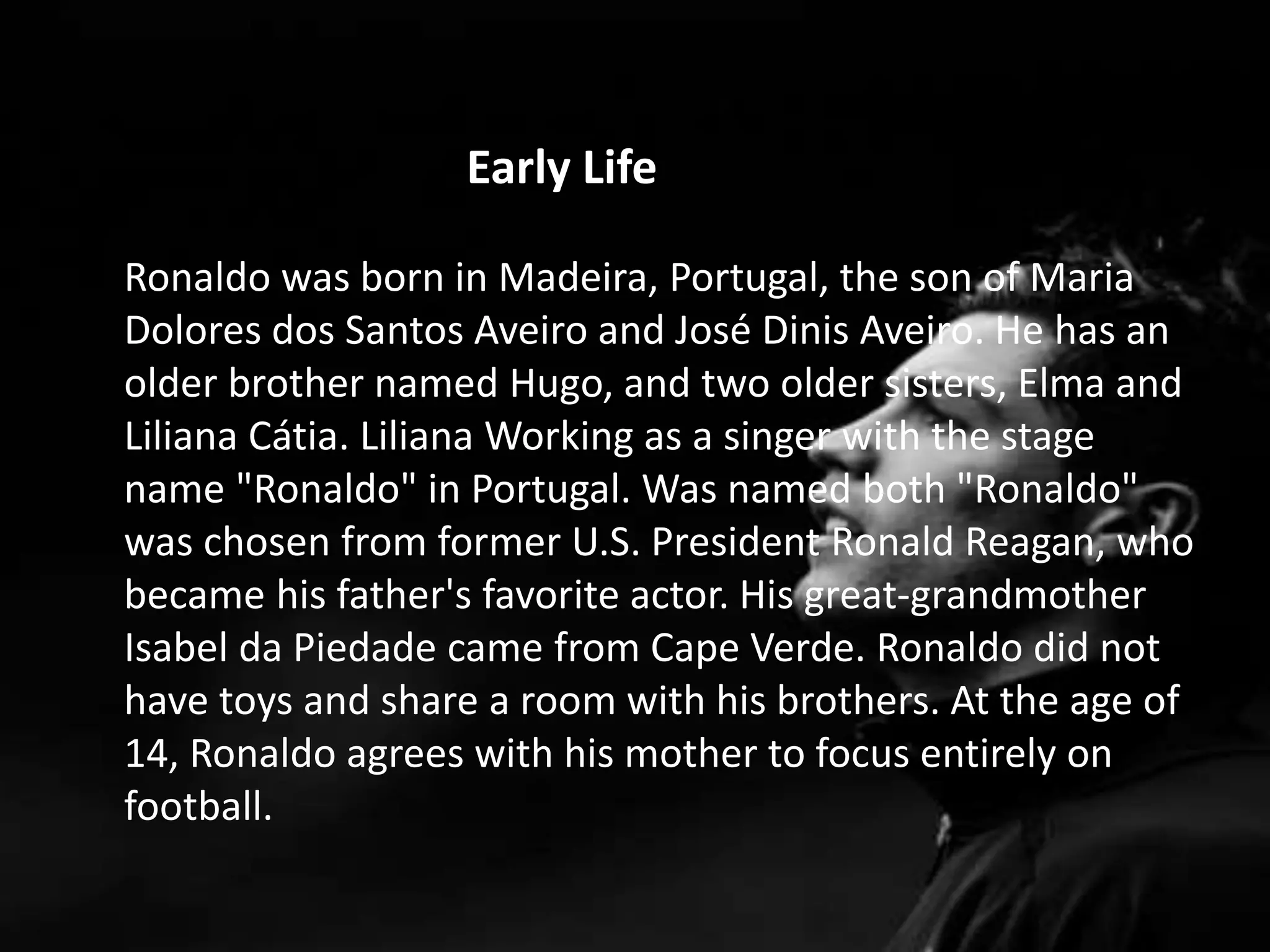 Biografi cristiano Ronaldo | PPTX